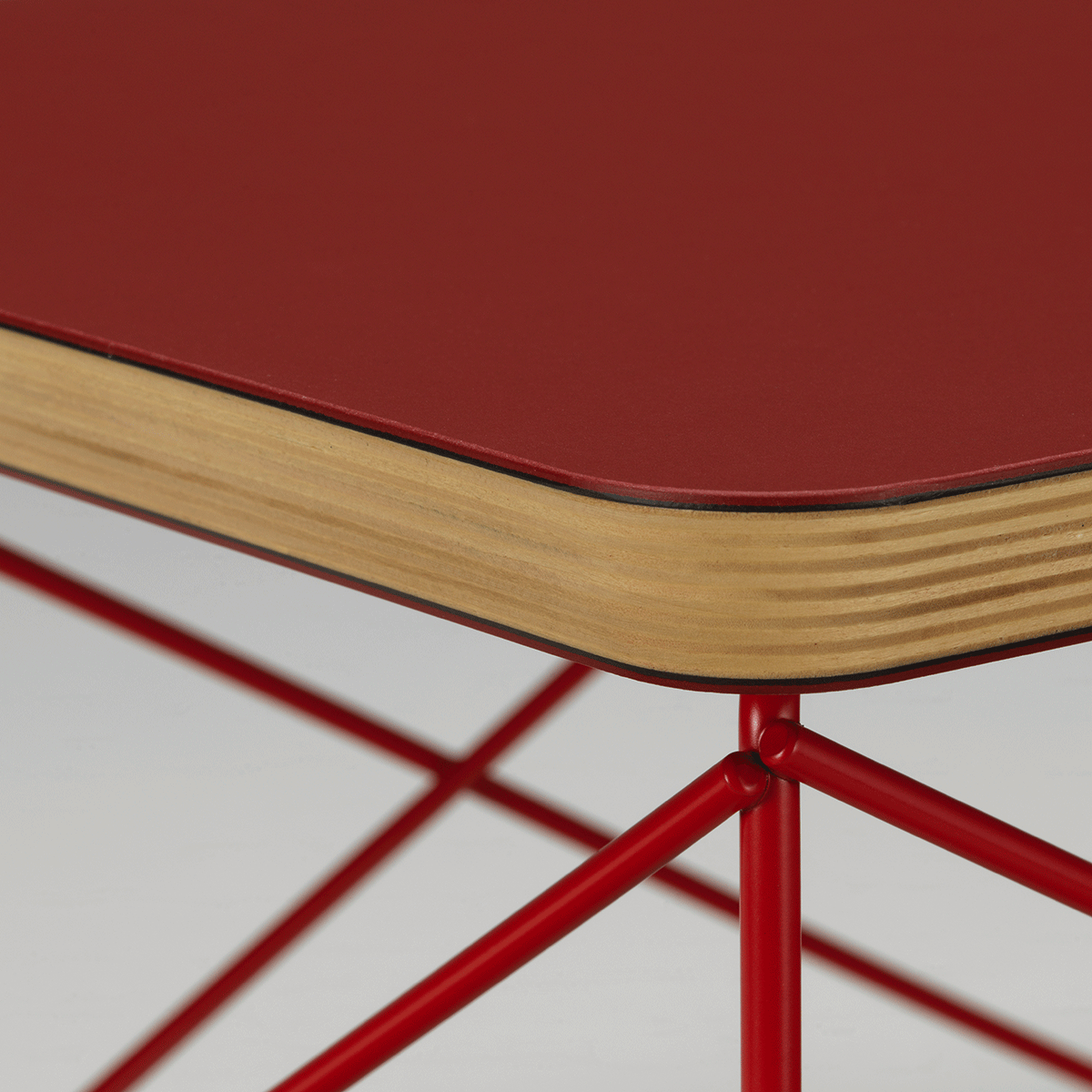 Vitra Occasional Table LTR - Dark Brick/Eames Classic Red - Forma Studio